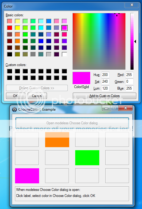 Simulating a modeless Choose Color dialog - AutoIt Example Scripts - AutoIt Forums
